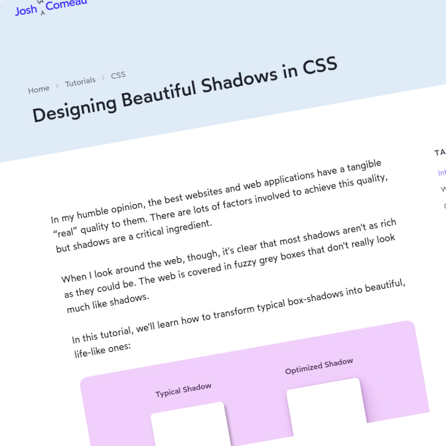 Diseñando hermosas sombras en CSS - WD5 Web Design