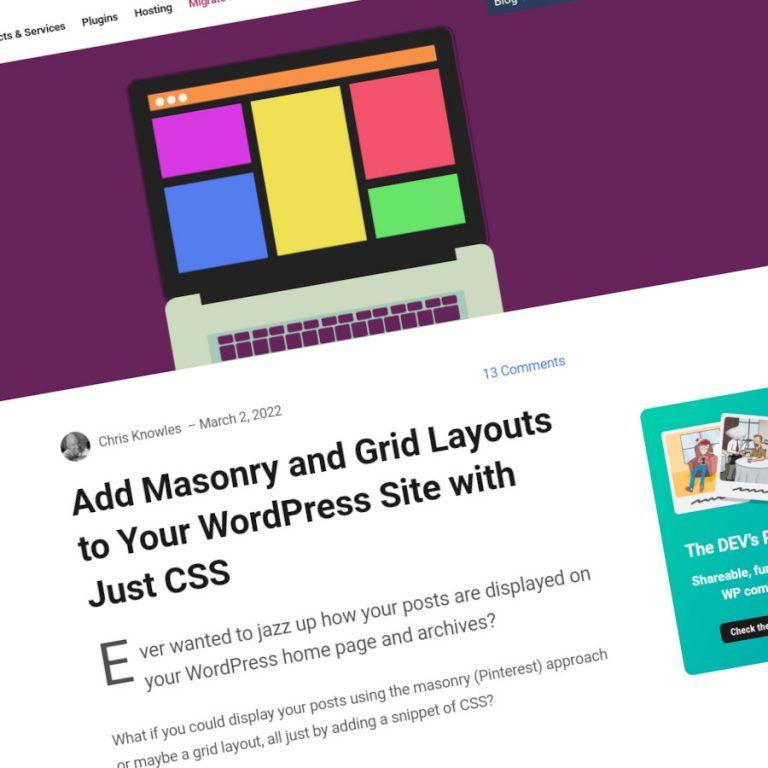 Agregá diseños de cuadrícula a tu sitio de WordPress con solo CSS - WD5 Web Design