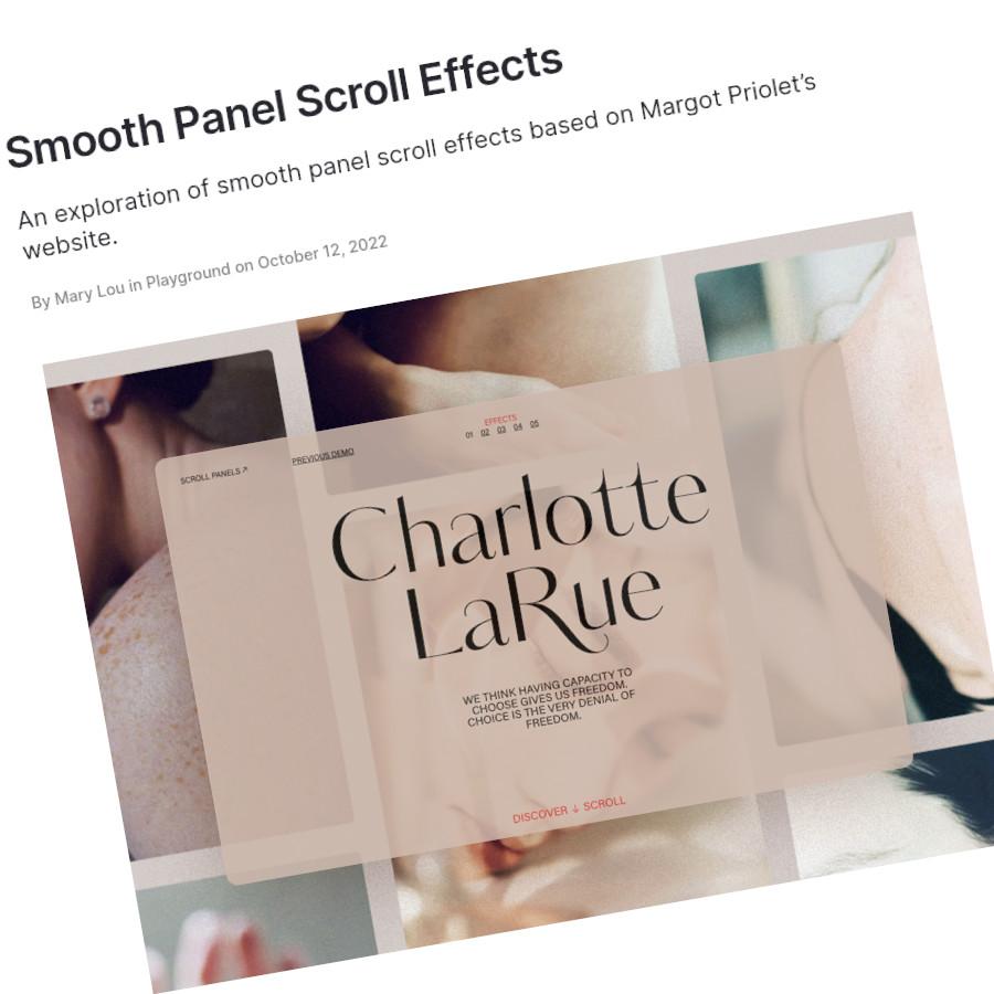 Efectos de desplazamiento de panel suave - WD5 Web Design