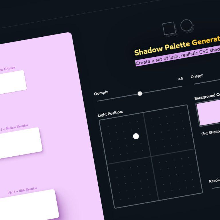 CSS Generador de paleta de sombras - WD5 Web Design