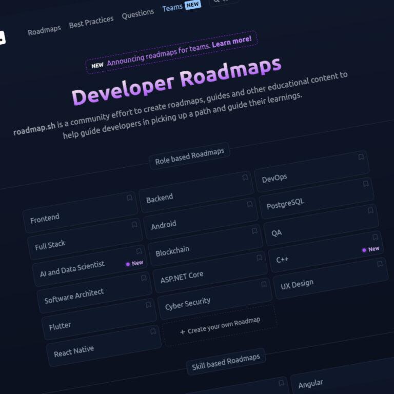 Developer Roadmaps - WD5 Web Design Developer Roadmaps - WD5 Web Design