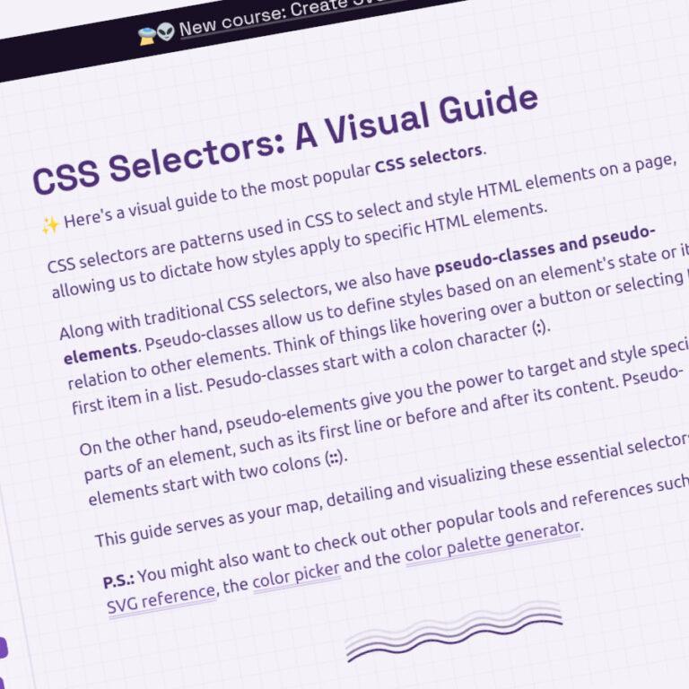 Selectores CSS: una guía visual - WD5 Web Design