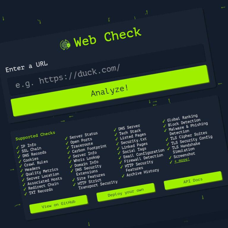 Web Check - WD5 Web Design