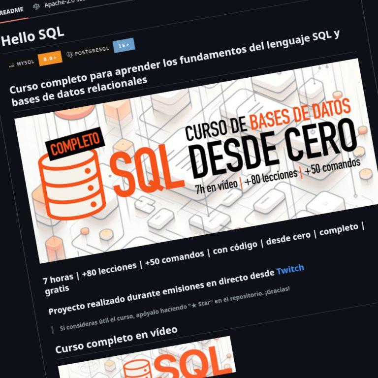Curso completo para aprender los fundamentos del lenguaje SQL y bases de datos relacionales ...
